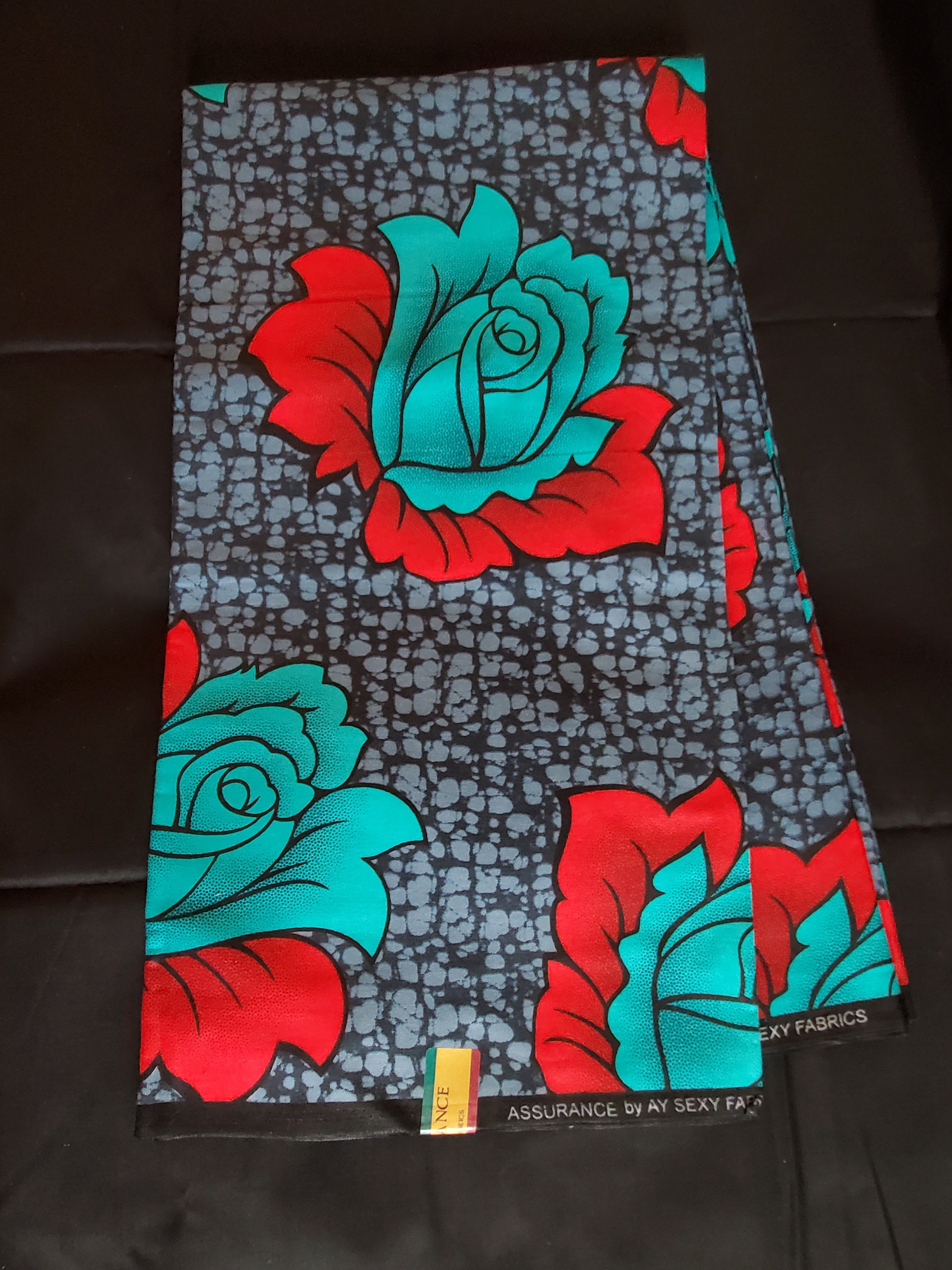 Gray African Ankara Print Fabric – Afrique Clothing store