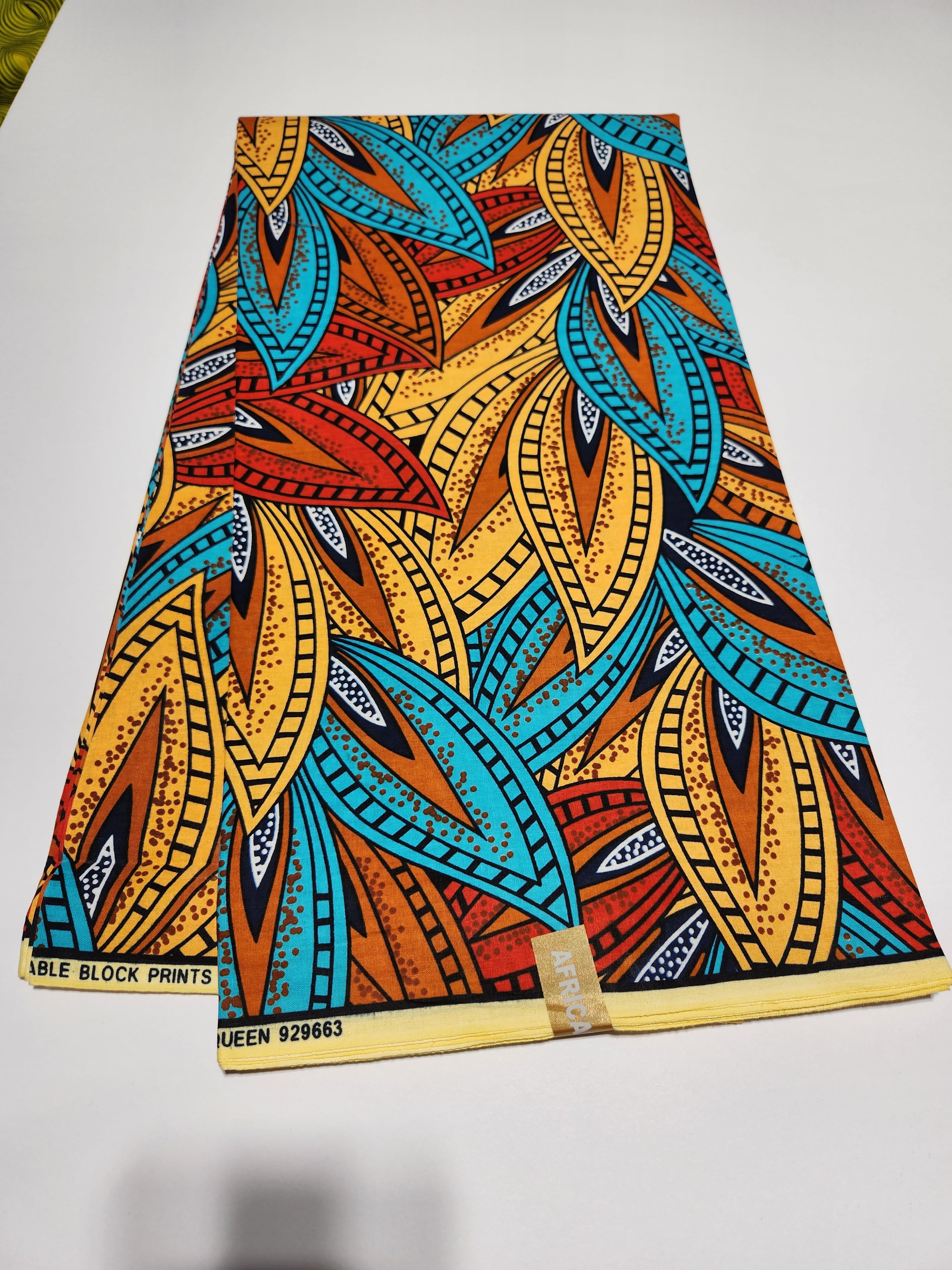 Orange Ankara Print Fabric ACS2197 – Afrique Clothing store