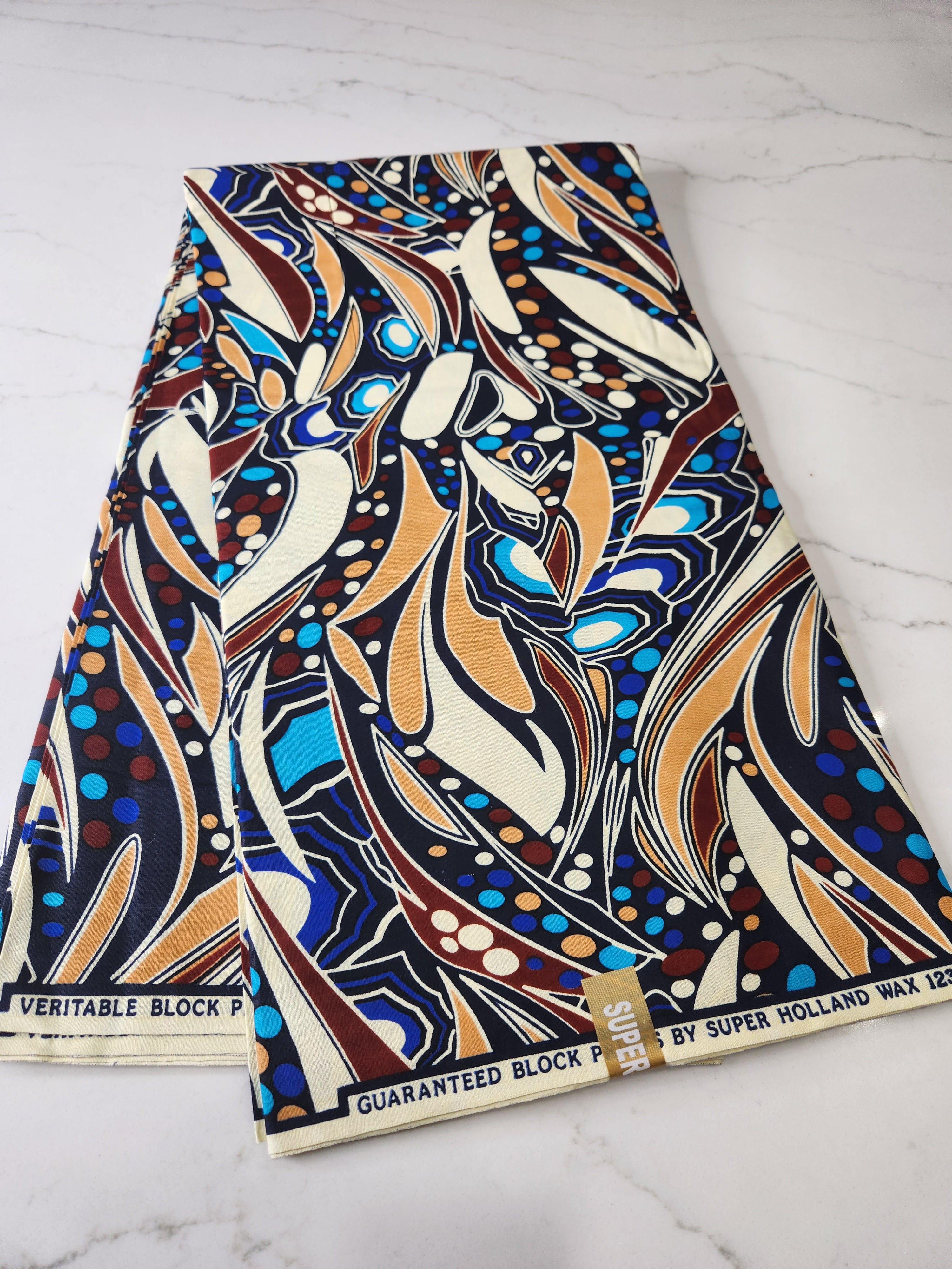Beige and Brown Ankara Print Fabric – Afrique Clothing store